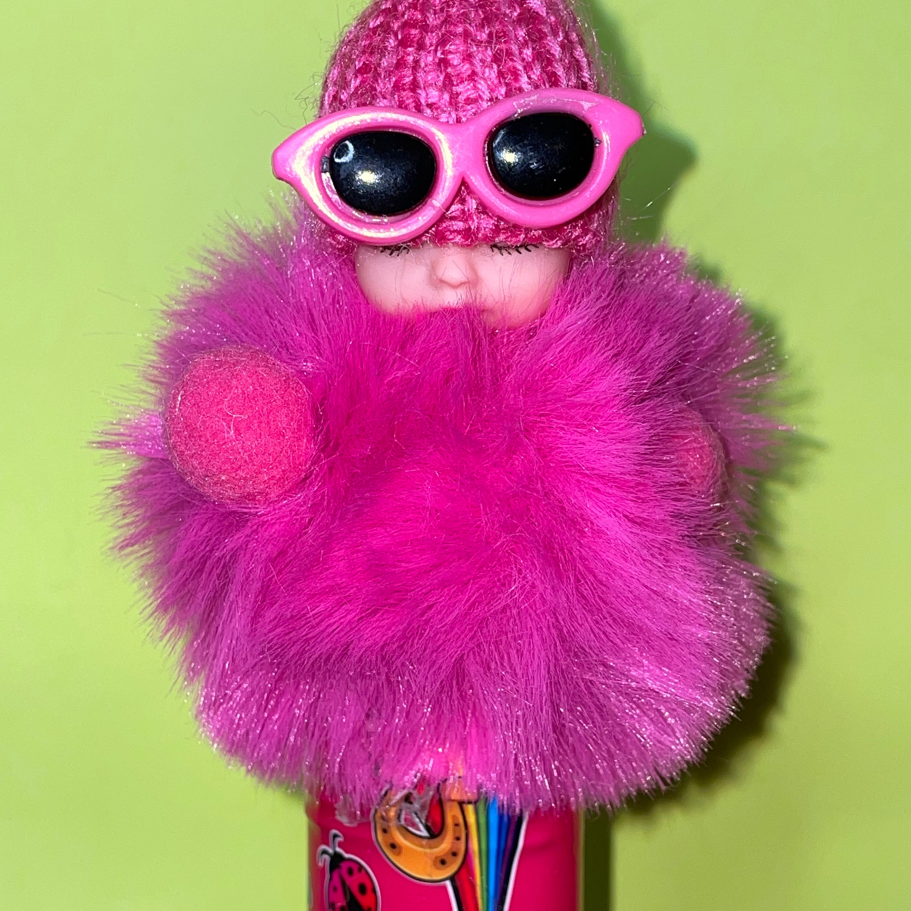 Hot Pink Fur Baby, Dot Bingo Marker Topper.(daubie) Twist off and on ...