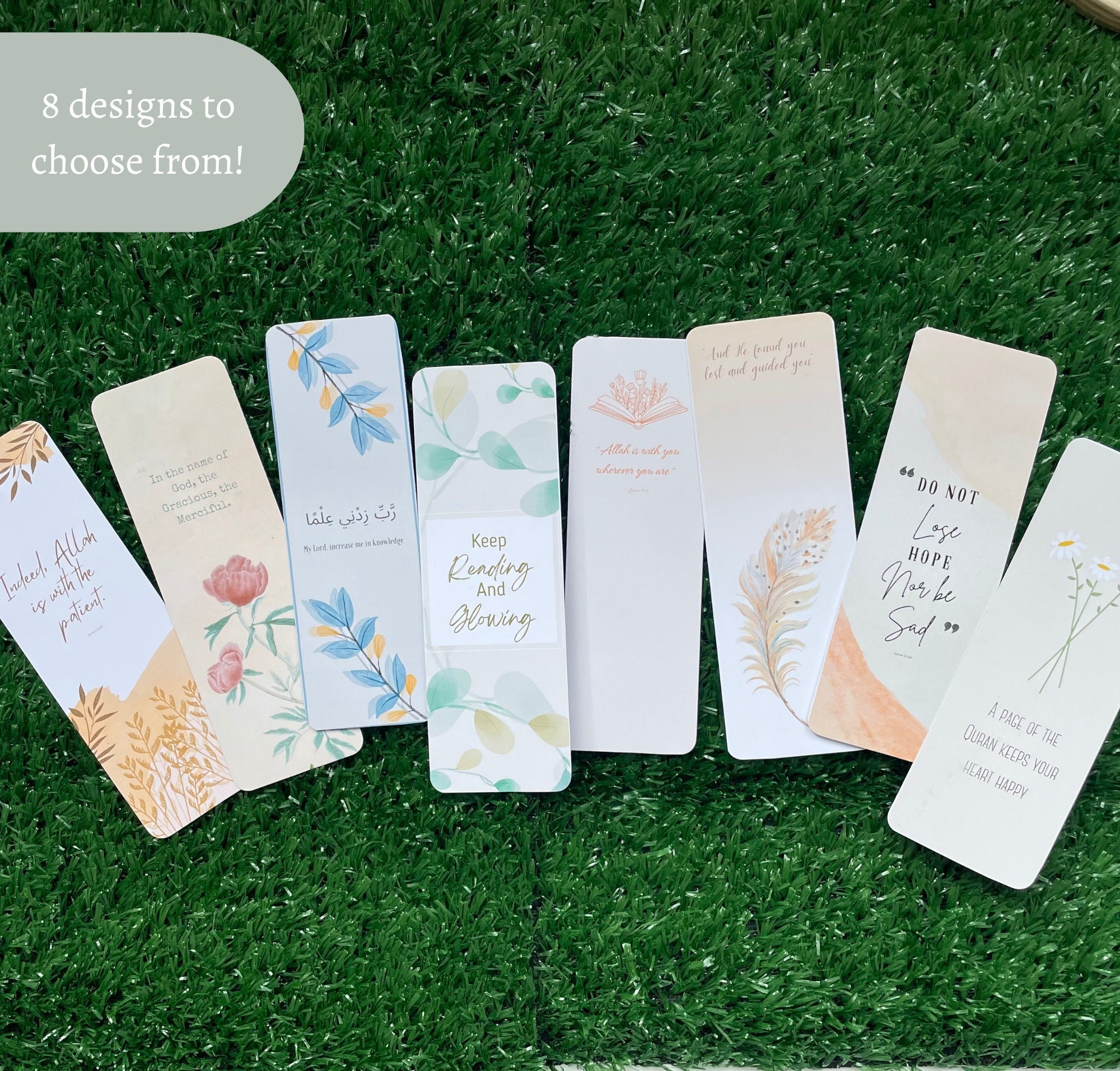 Islamic Quran Verses, Motivational Quotes Bookmarks Muslim Gifts ...