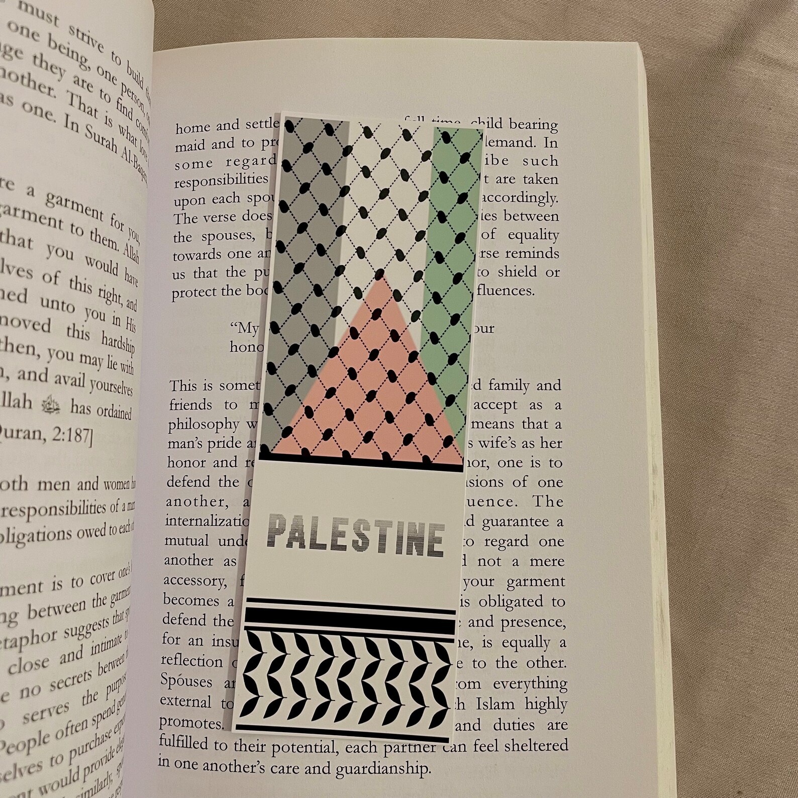 Palestinian Bookmarks Freedom Keffiyeh Print Watermelon Arabic Glossy ...