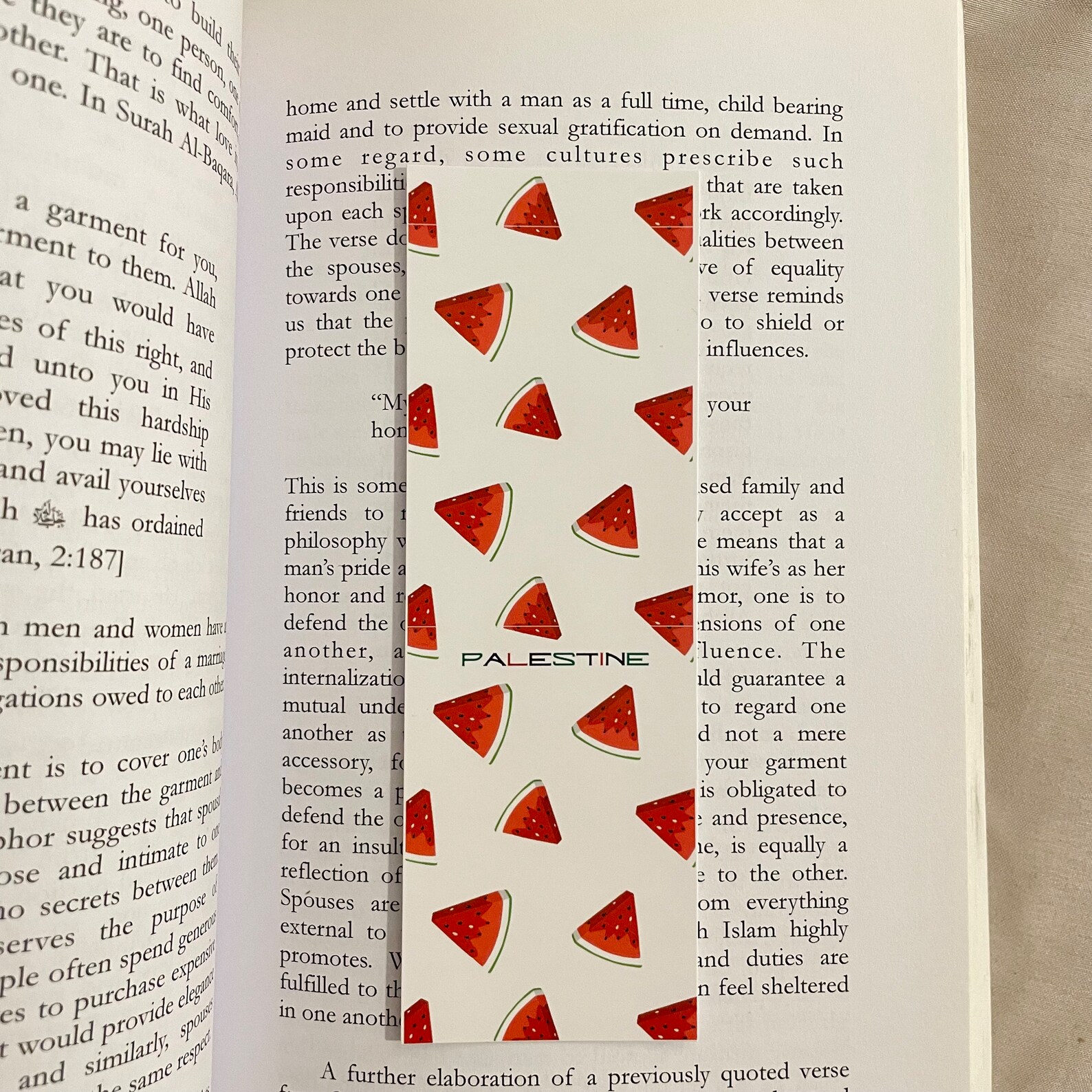 Palestinian Bookmarks Freedom Keffiyeh Print Watermelon Arabic Glossy ...