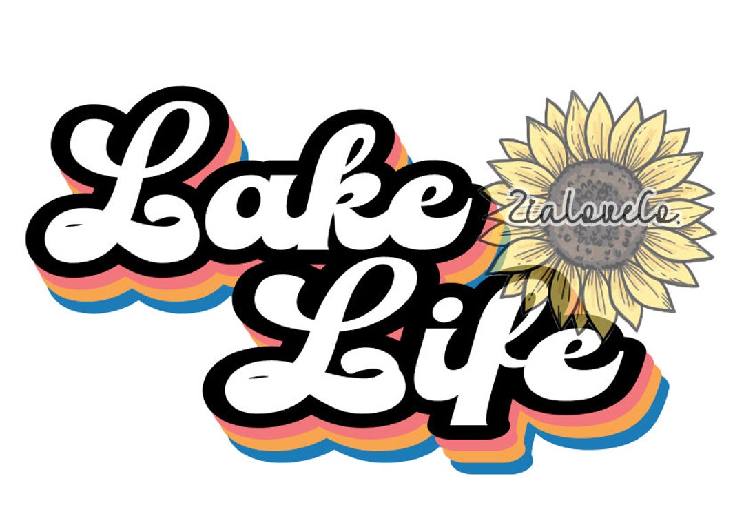 Lake Life PNG Digital Design Download for Sublimation Etc. - Etsy