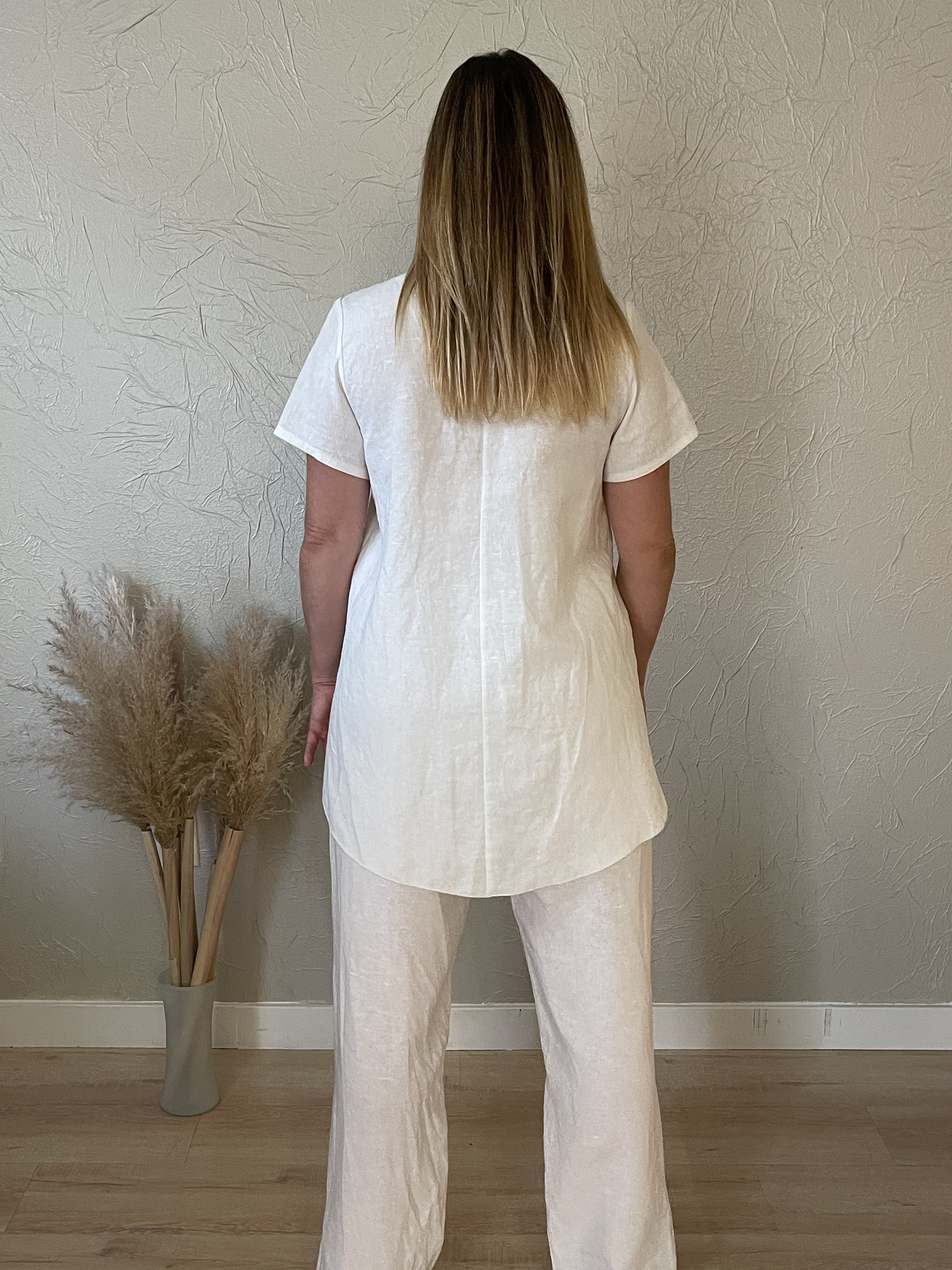 Abstract Hand-drawn Art on Linen Linen Dress White Linen - Etsy