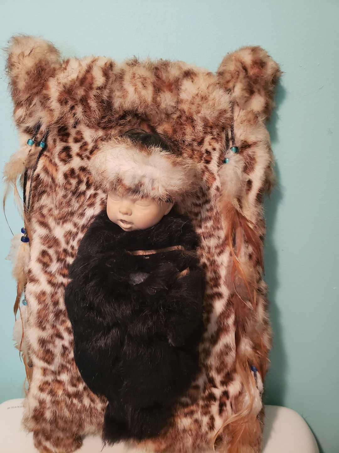 American Indian Cradle Board With Doll - Etsy