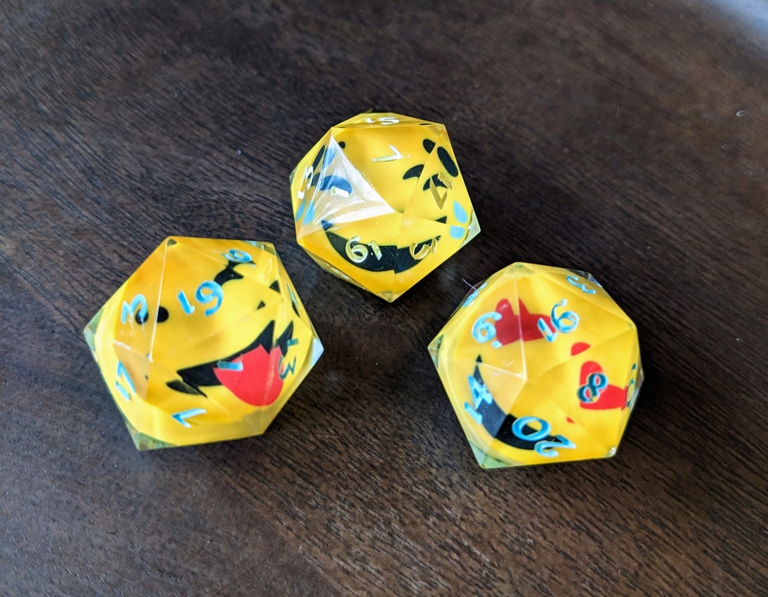 Emoji D20 Dnd Dice - Etsy