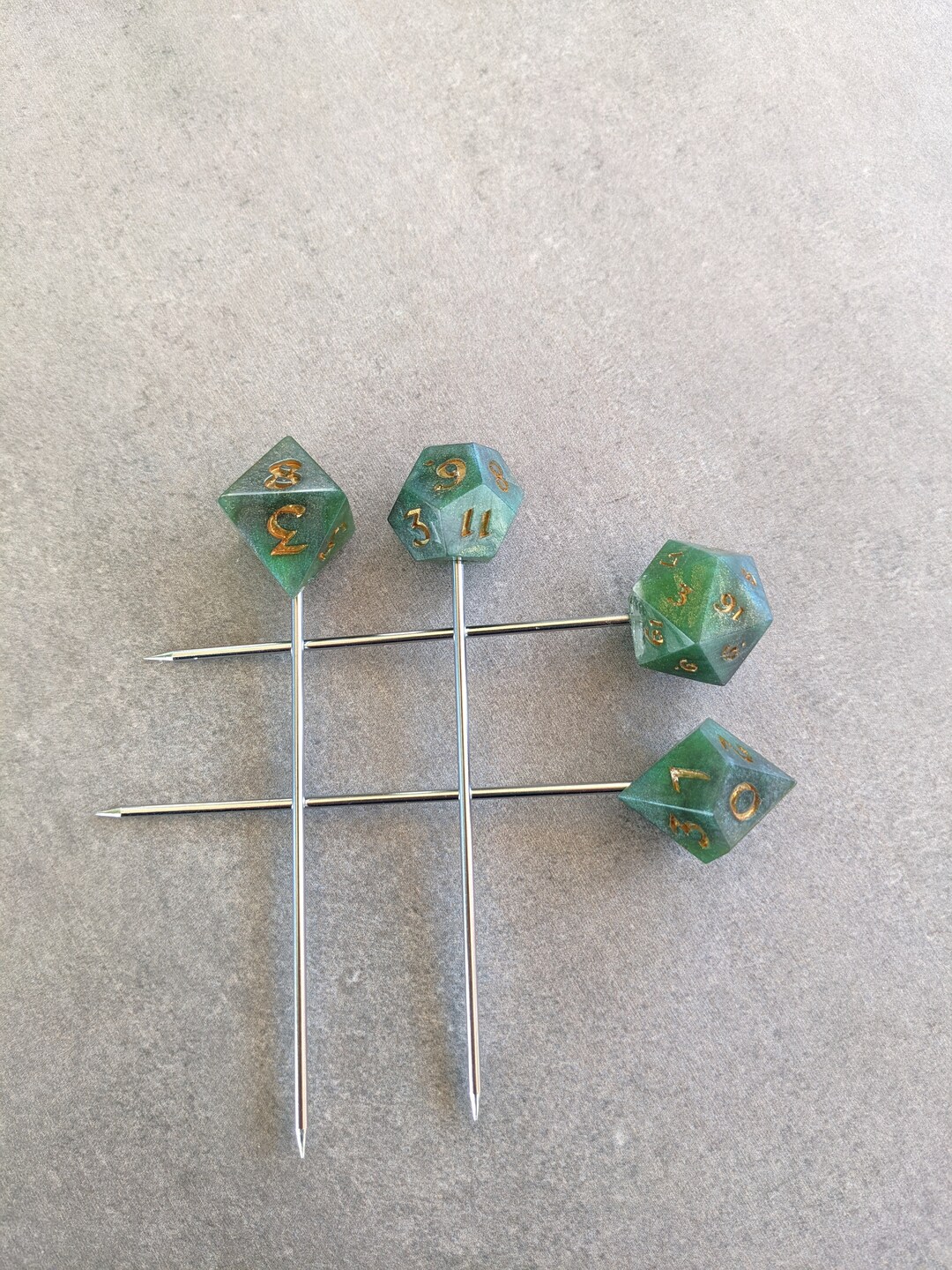 Druidcraft Ttrpg/dnd Dice Cocktail Picks - Etsy