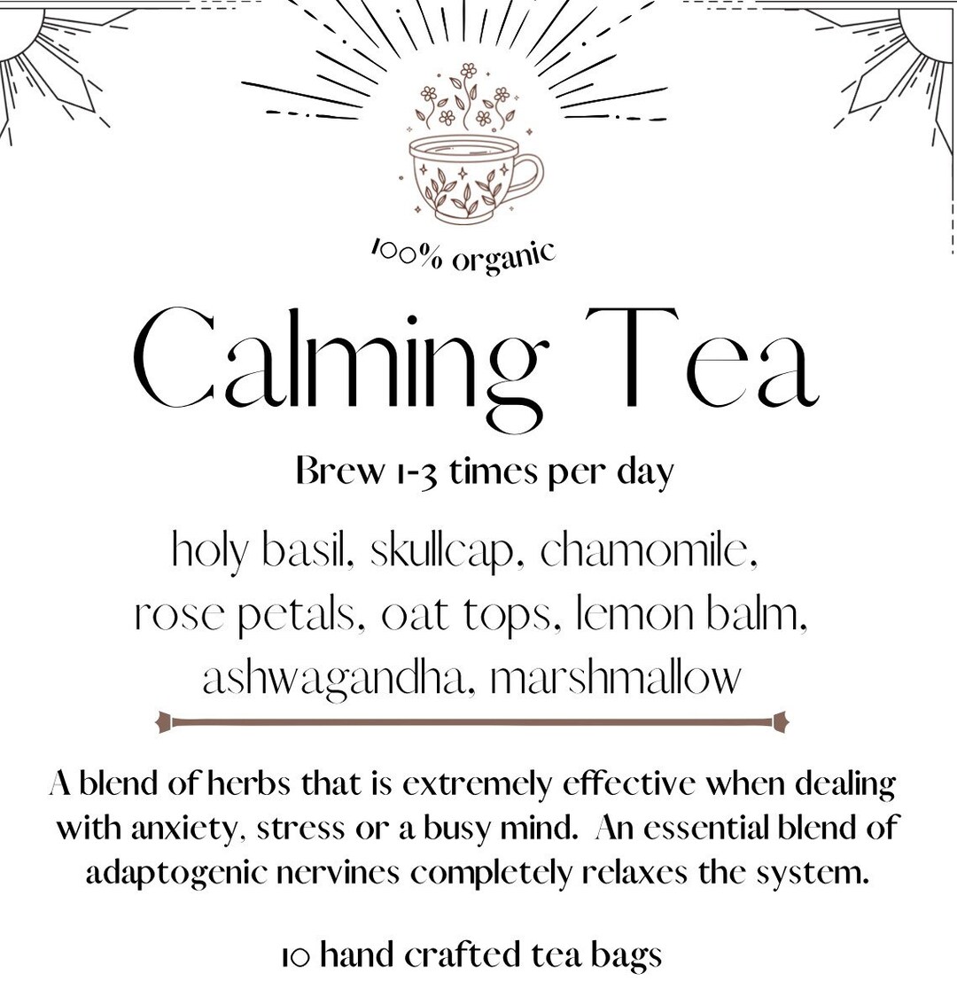 Organic Calming Tea - Etsy