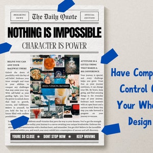 Newspaper Template Poster Print | Personalized Poster | Custom Poster ...