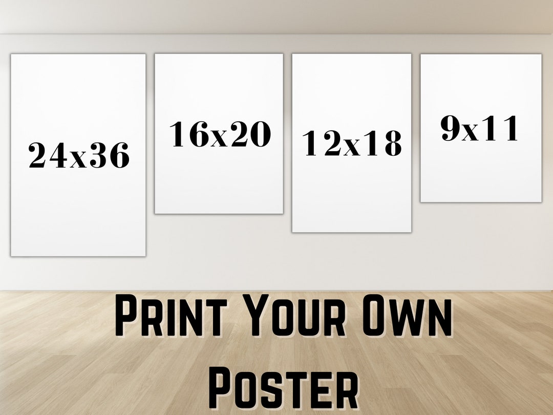 Custom Print Poster Personalized Poster Custom Poster Printing Bedroom ...