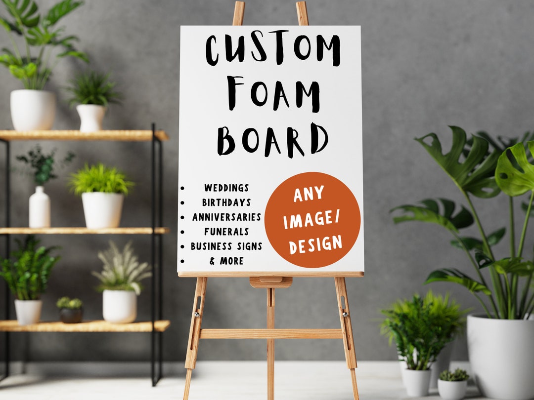 Custom Foam Board Personalized Poster Event Custom Printing Foamboard Sign Welcome Sign