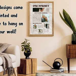 Newspaper Template Poster Print | Personalized Poster | Custom Poster ...
