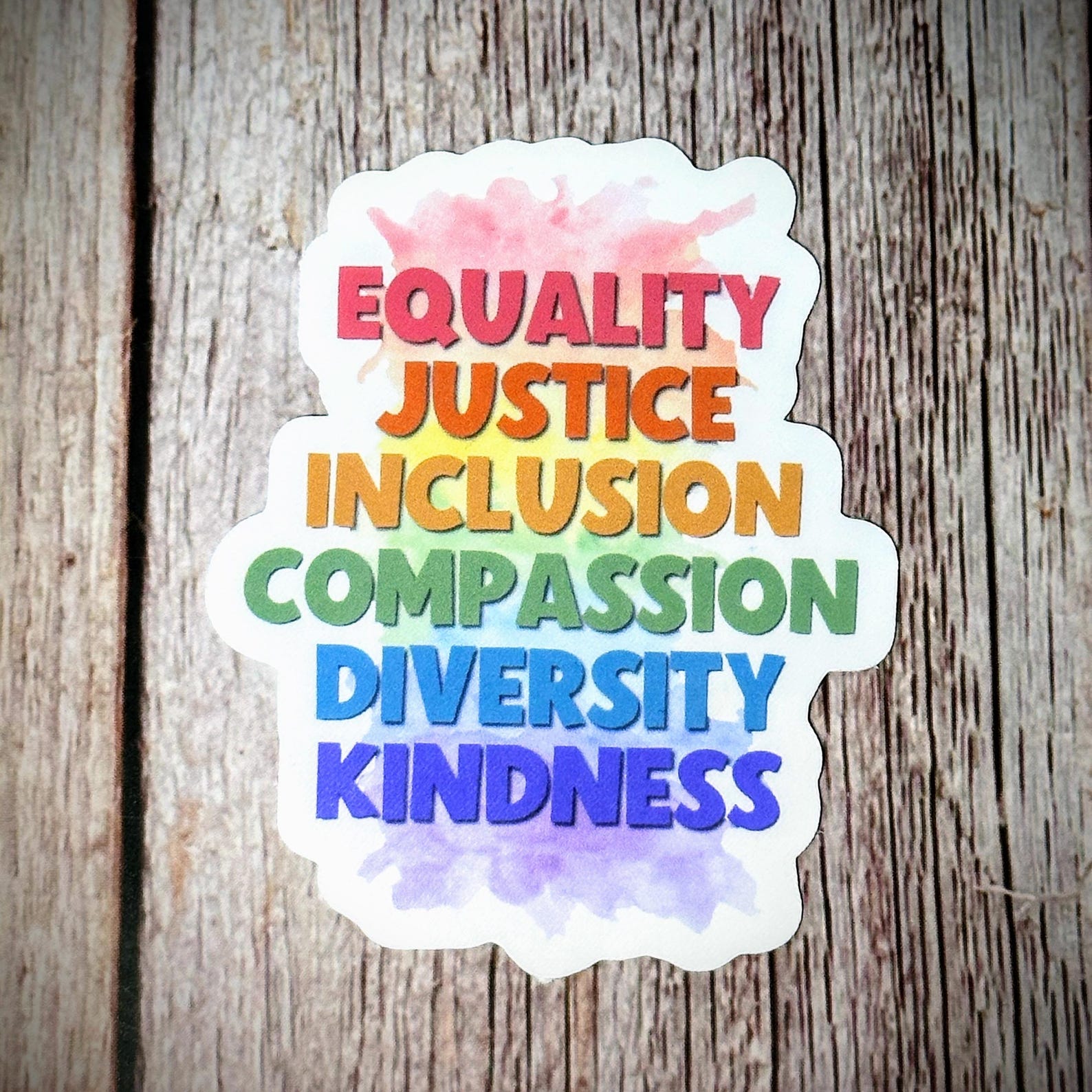Equality and Inclusion Vinyl Sticker for Social Justice Advocates and ...