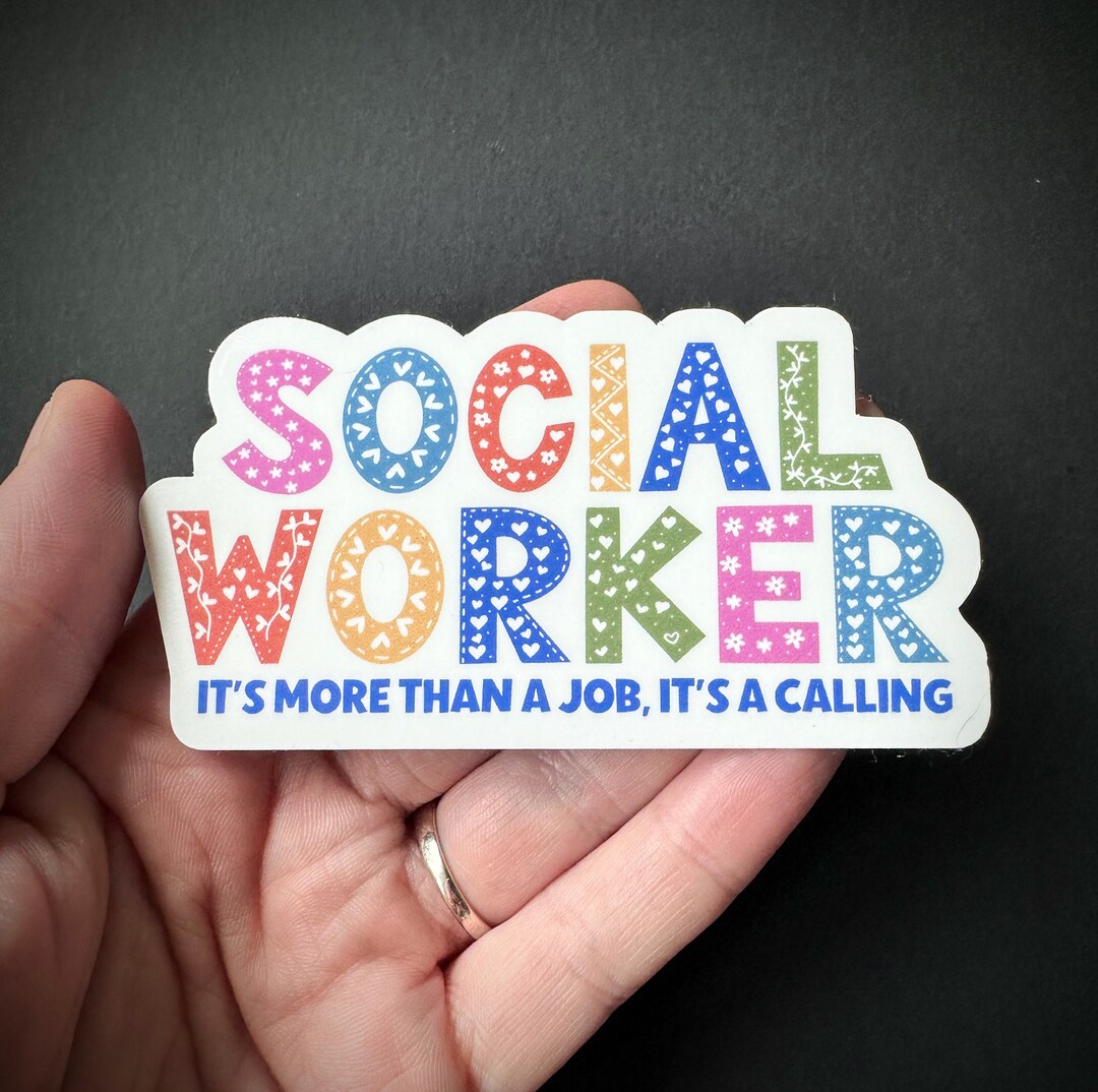 Social Worker "more Than a Job It's a Calling" Social Work Pride Matte ...