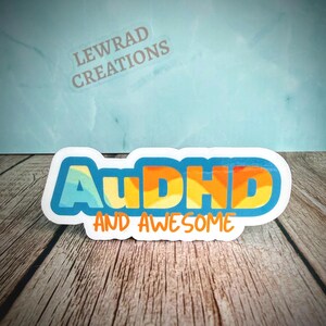 Audhd Sticker, Neurodiversity Pride, Vinyl Decal - Etsy