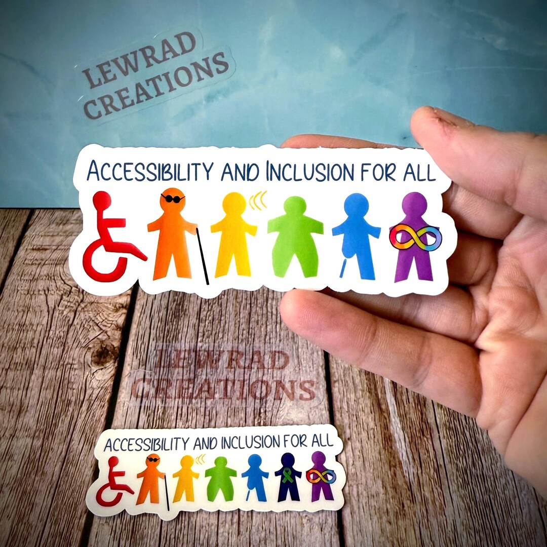 Accessibility and Inclusion for All Vinyl Sticker: Disability Advocacy ...