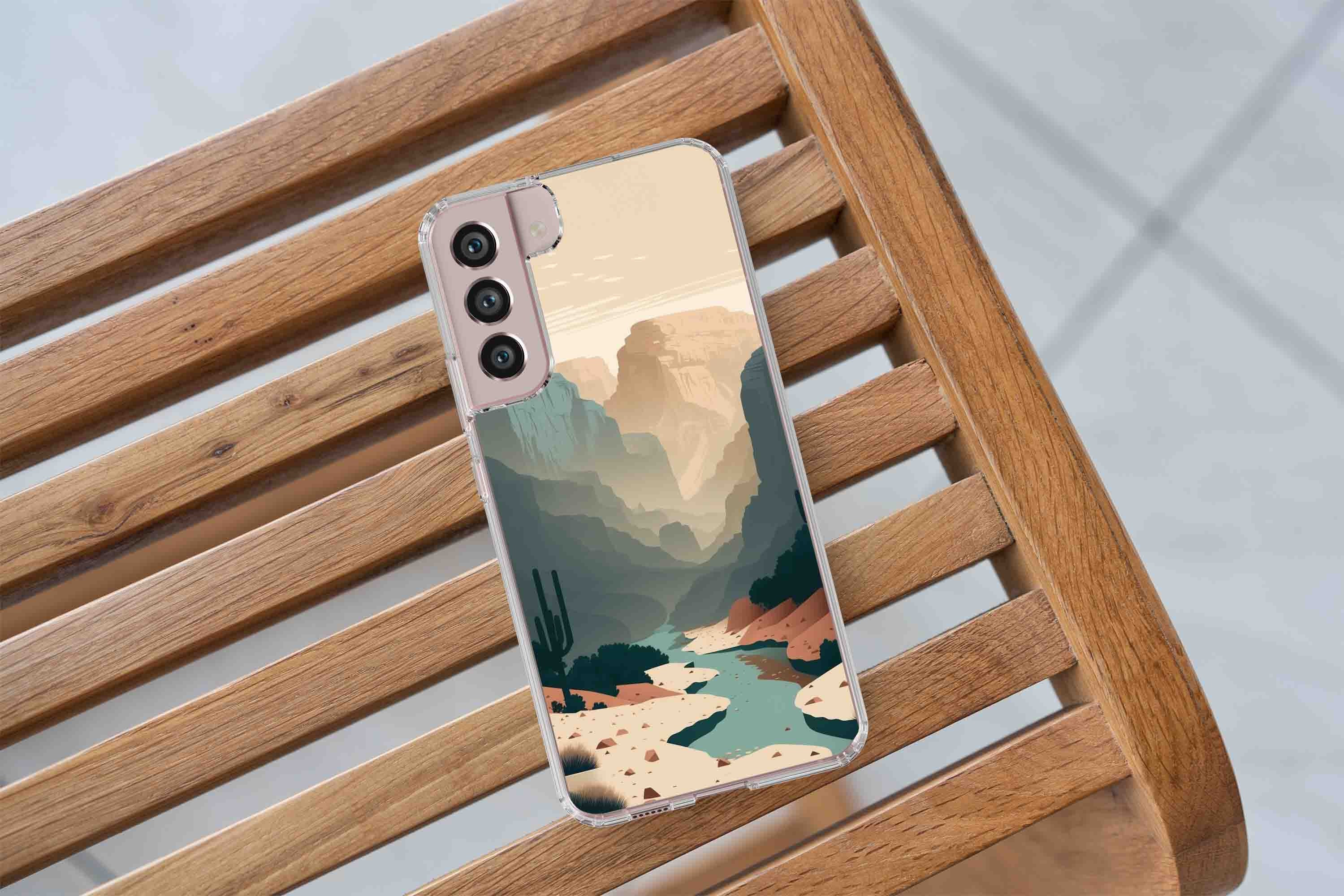 Retro Grand Canyon Phone Case for Samsung S23 S22 S21 Plus Ultra FE S10 ...