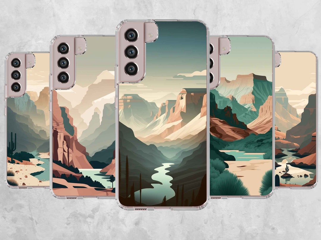Retro Grand Canyon Phone Case for Samsung S23 S22 S21 Plus Ultra FE S10 ...