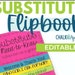 Substitute Flipbook Editable Quick Reference Substitute Binder ...
