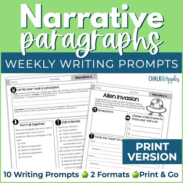 Writing Prompts - Etsy