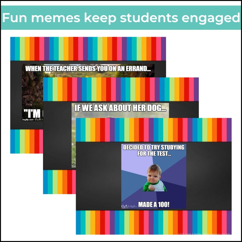 Classroom Procedures Powerpoint Presentation With Memes - Etsy