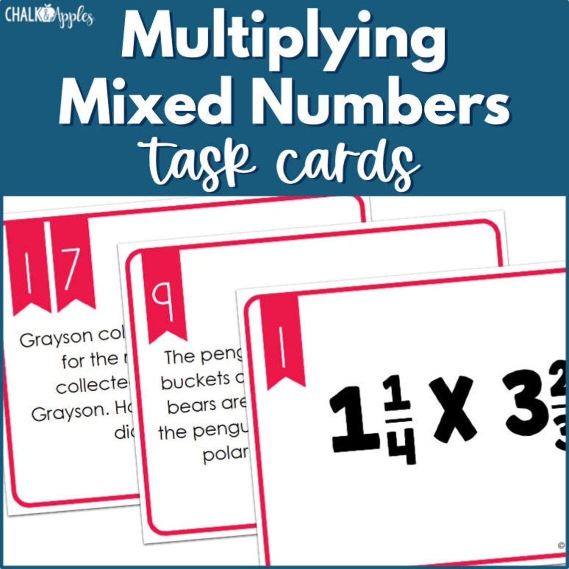 Multiplying Mixed Numbers Task Cards & Scoot - Etsy