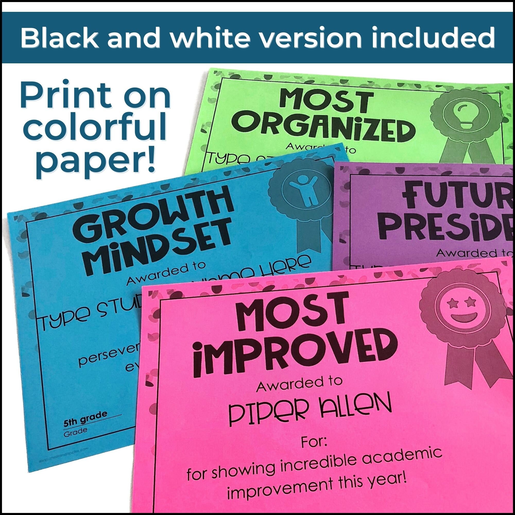 End of the Year Awards Editable End of Year Student Awards Print ...