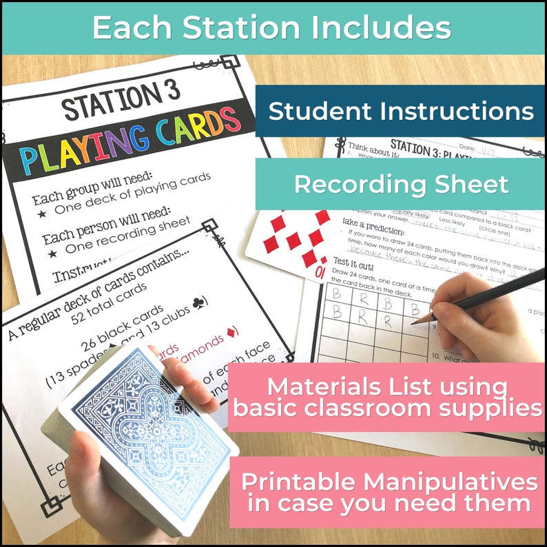 Chance & Probability Activities: Hands-on Theoretical and Experimental ...