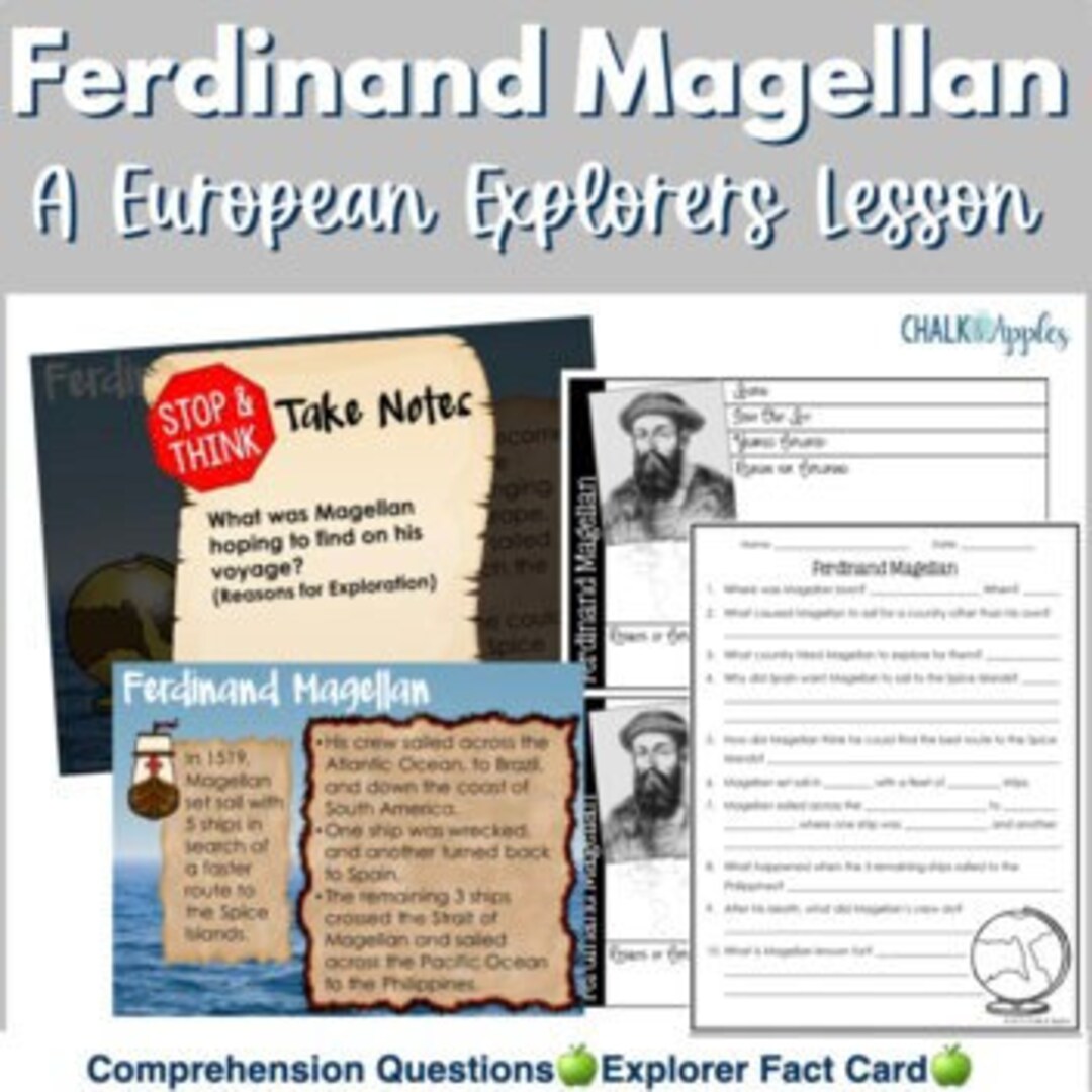 Ferdinand Magellan Explorer Lesson - Etsy