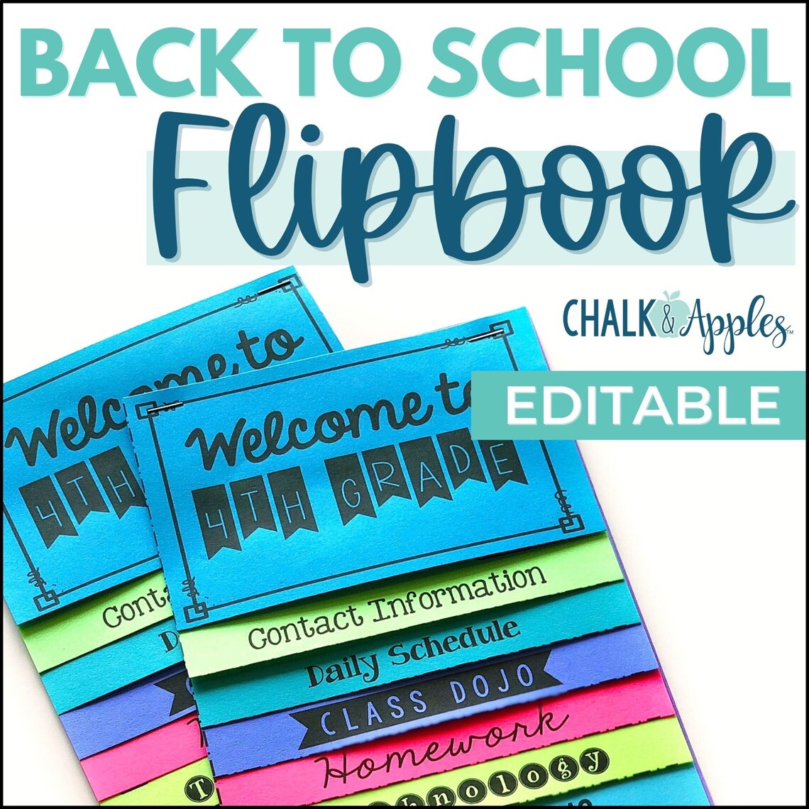 Back to School Flipbook for Meet the Teacher Night Editable Parent ...
