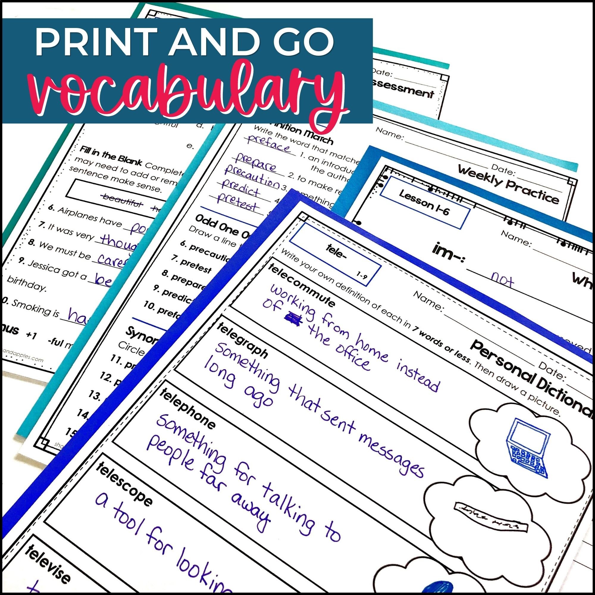 3rd Grade Vocabulary UNIT 1 Greek & Latin Root Words PRINT VERSION - Etsy