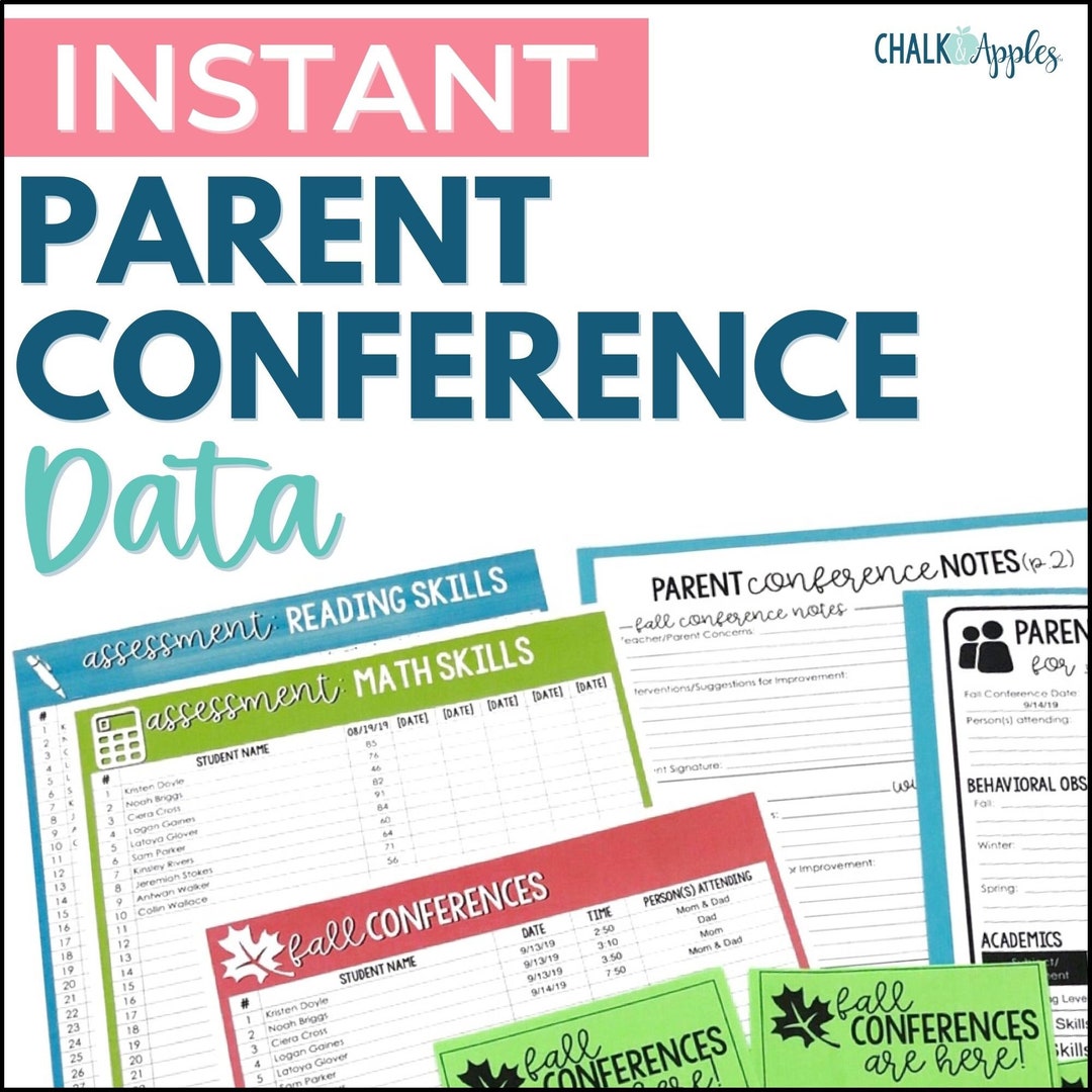 Parent Teacher Conference Forms With Instant Data editable - Etsy