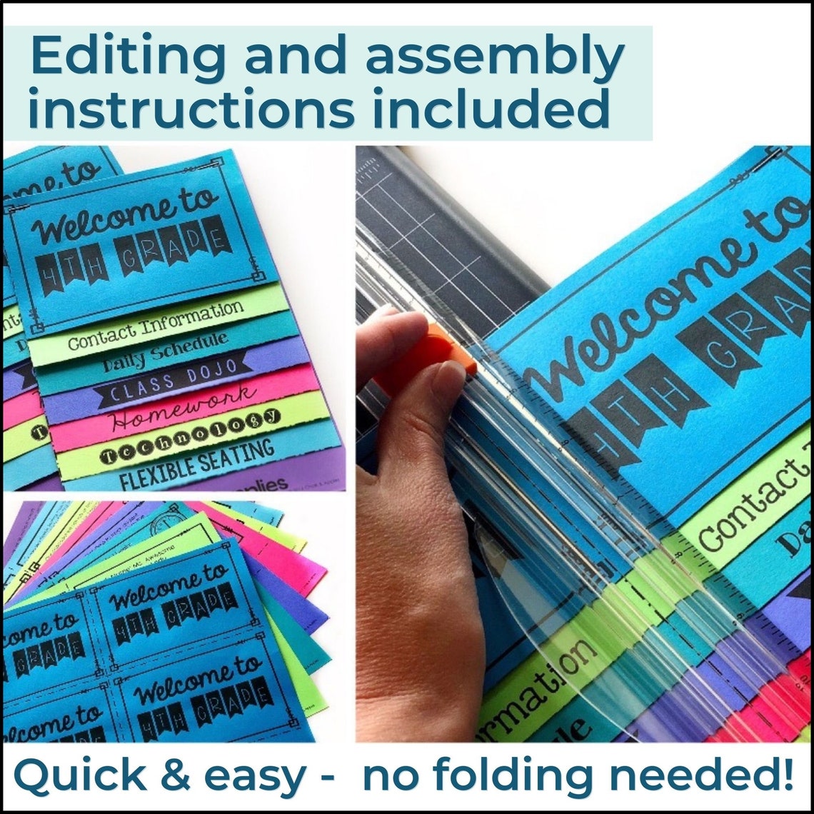 Back to School Flipbook for Meet the Teacher Night Editable Parent ...