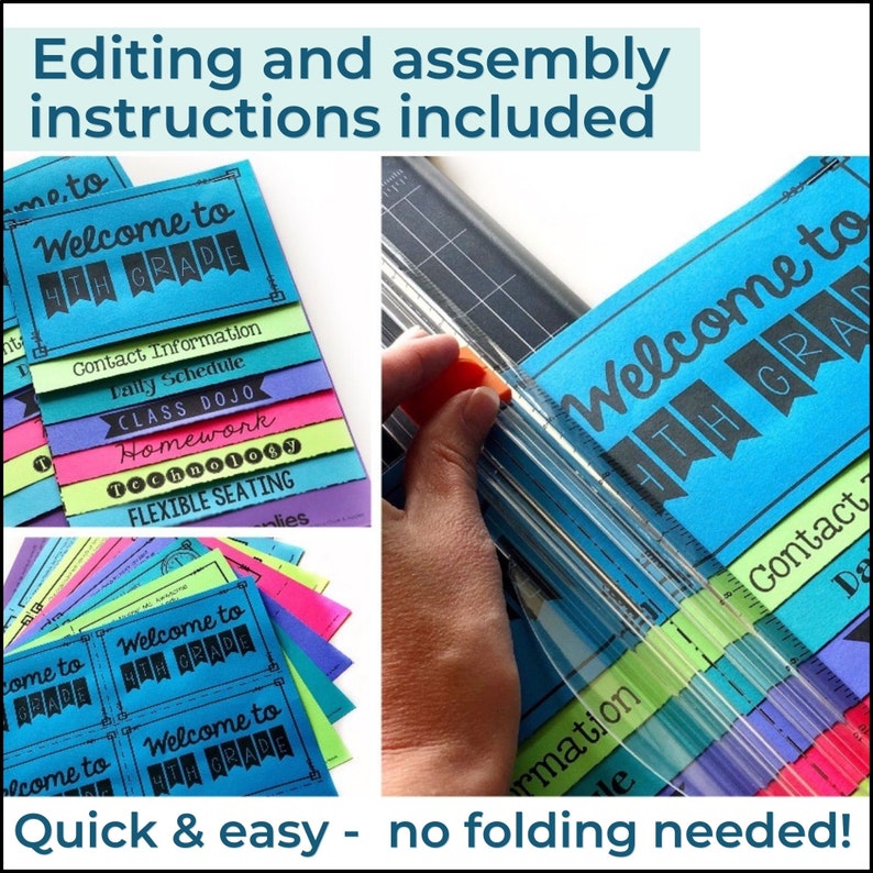 Back to School Flipbook for Meet the Teacher Night Editable Parent ...