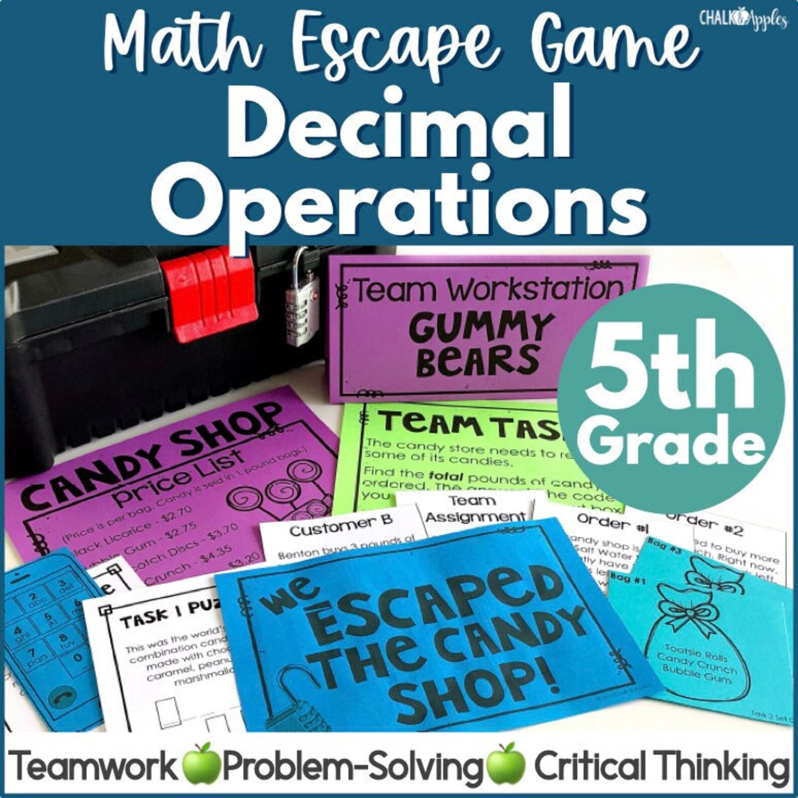 Decimal Operations Math Escape Game - Etsy