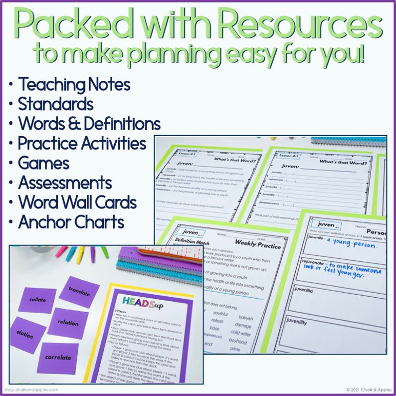 4th Grade Vocabulary Greek & Latin Root Words Unit 4 Print Version - Etsy