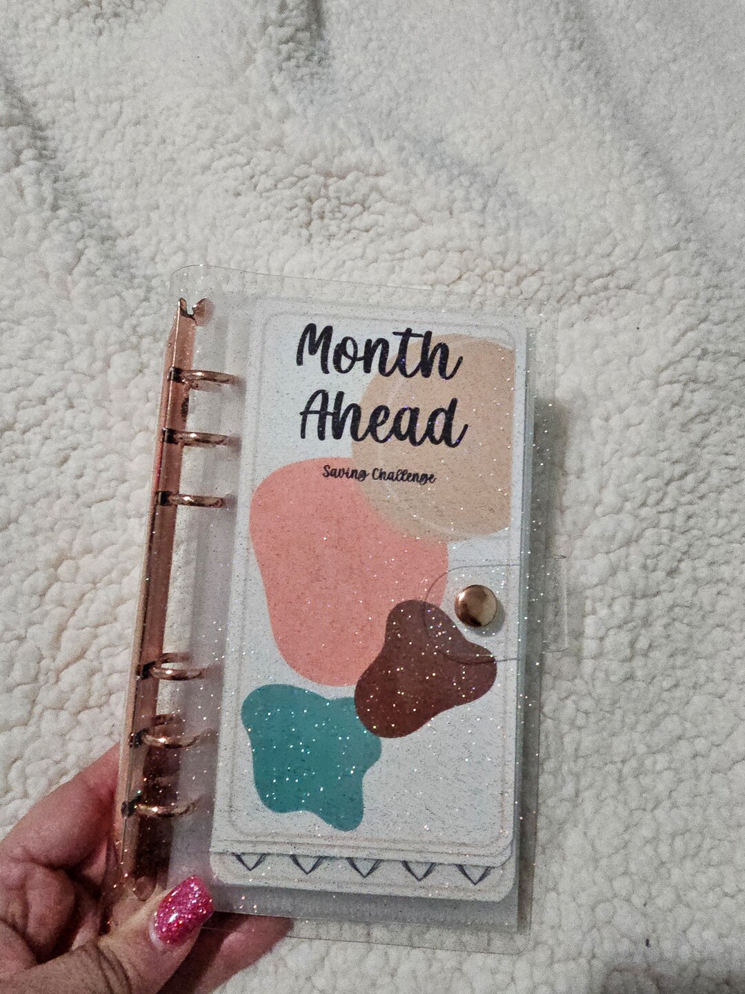 A6 Glitter Binder With Month Ahead Challenge - Etsy