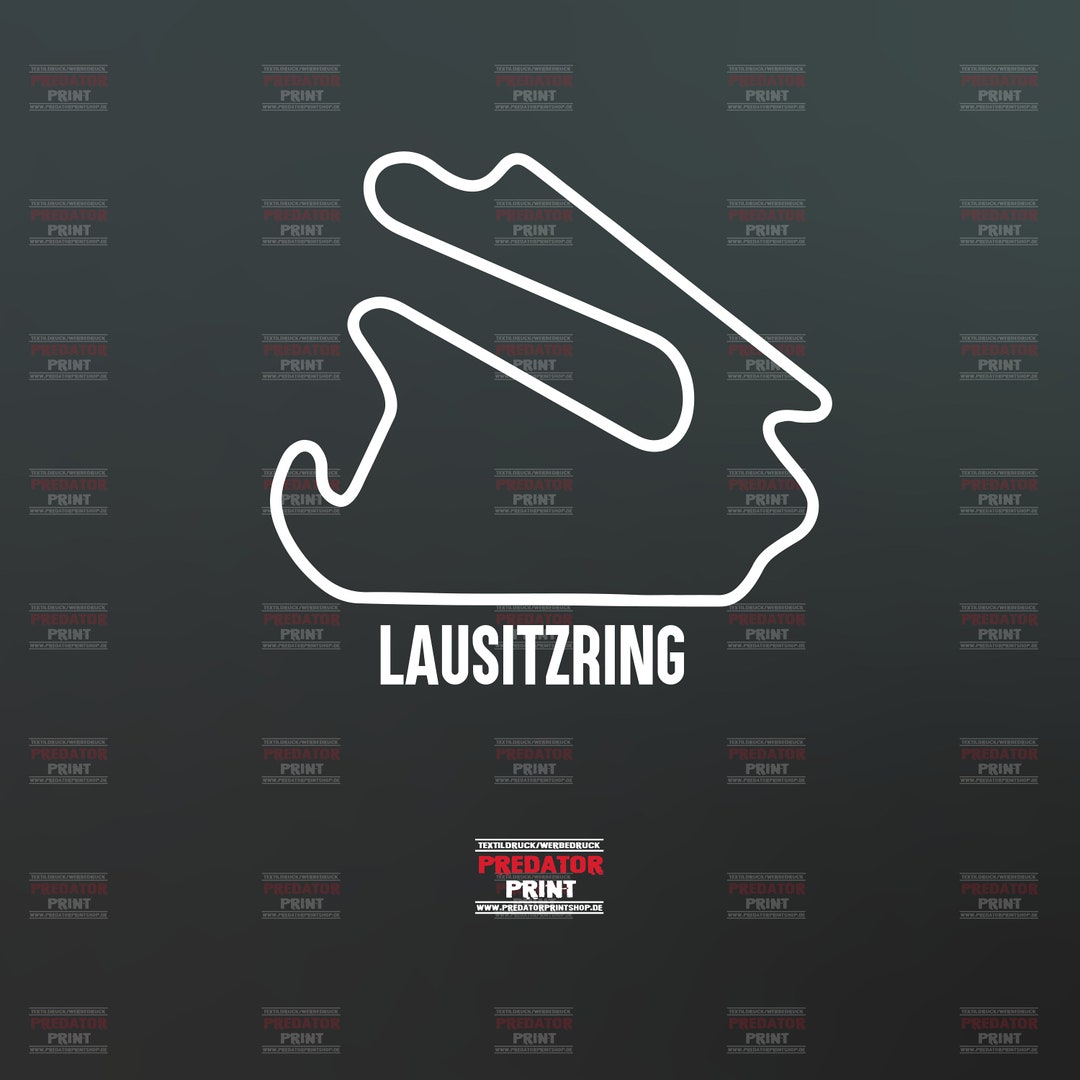 Vinyl Sticker Car Sticker Race Track Lausitzring - Etsy