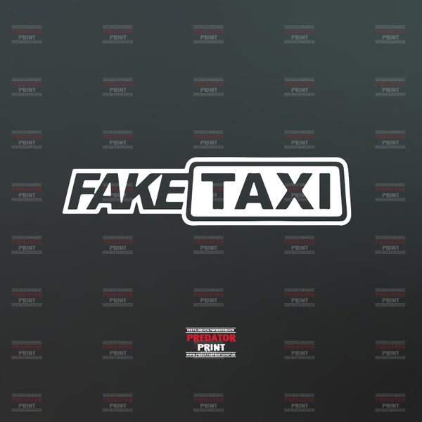 Fake Taxi Sticker for Car - Etsy
