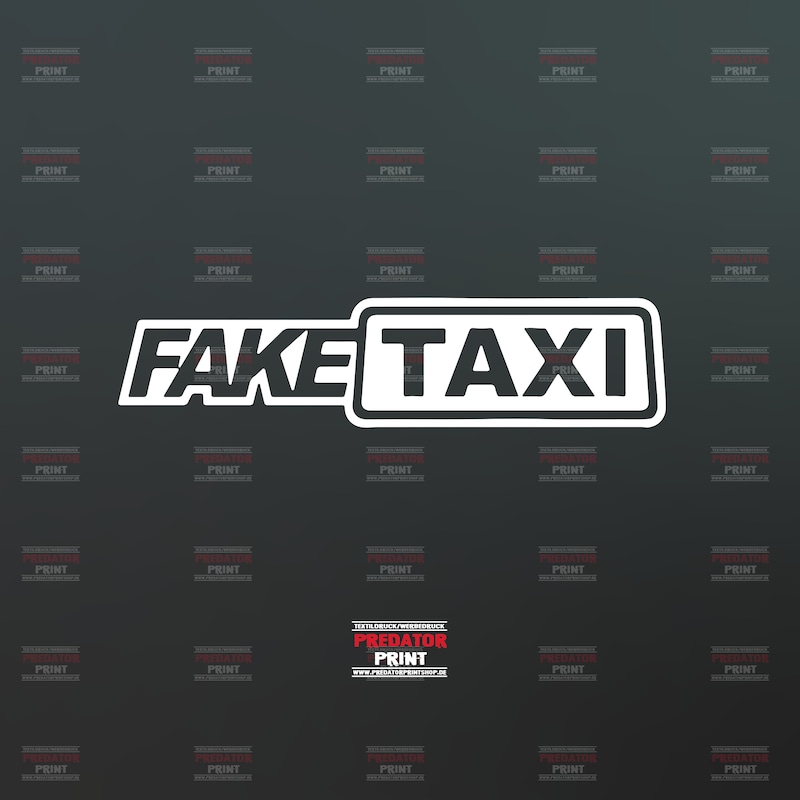 Fake Taxi Sticker for Car - Etsy