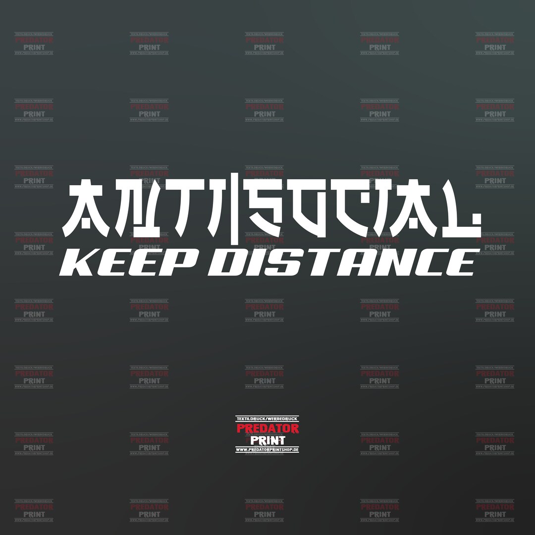 Vinyl Sticker Car Sticker Keep Distance - Etsy