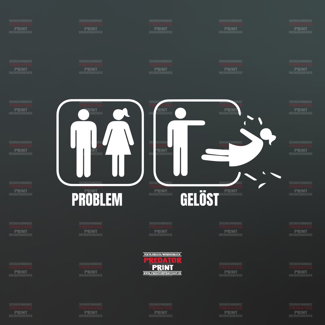 Vinyl Sticker Bumper Sticker Problem Solved I - Etsy