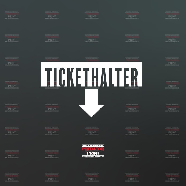 Vinyl Sticker Car Sticker Ticket Holder - Etsy