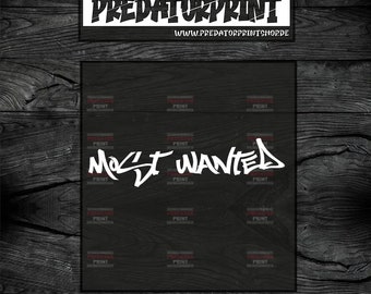Need for Speed Most Wanted JDM Vinyl Decal Sticker Car Window Bumper ...