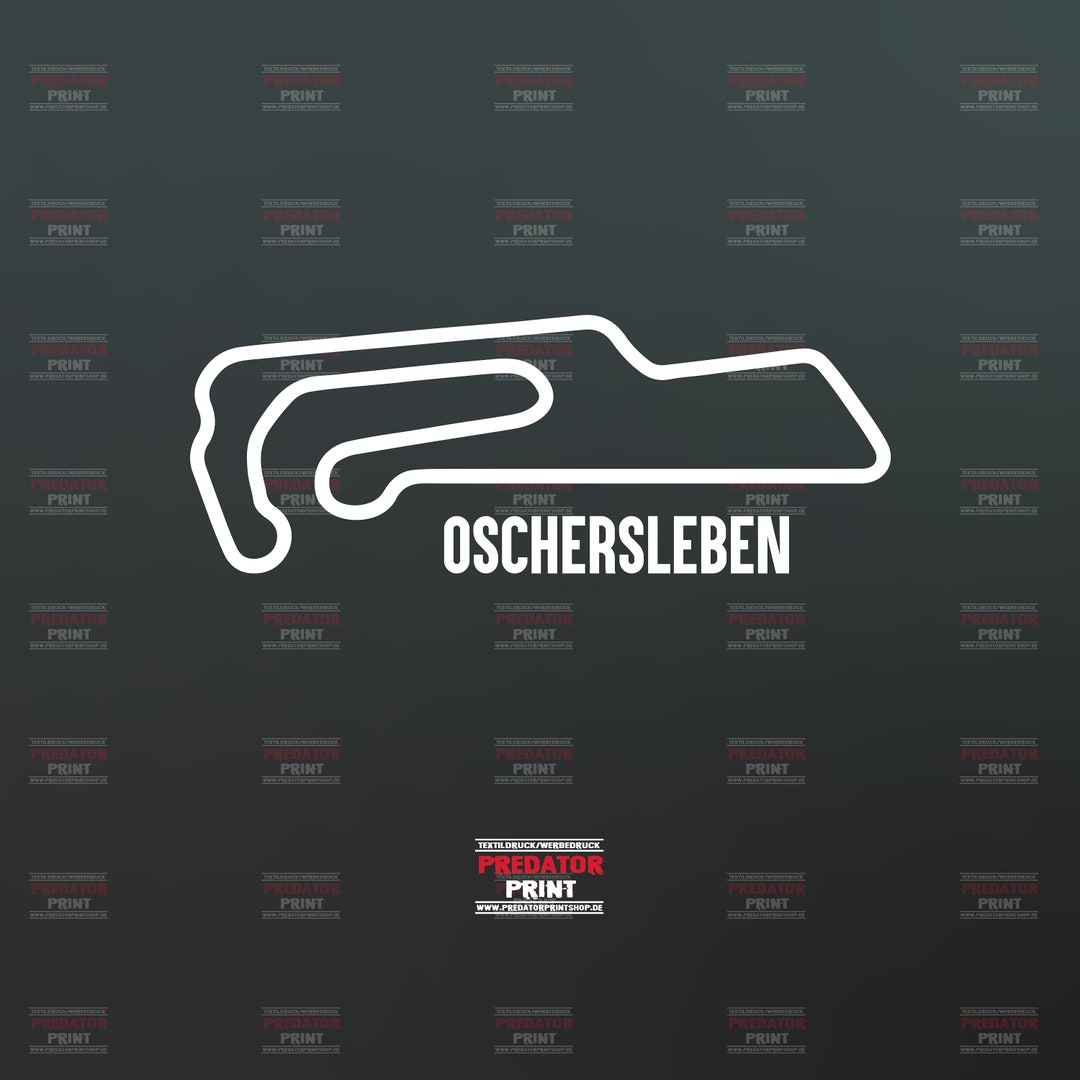 Vinyl Sticker Car Sticker Race Track Oschersleben - Etsy