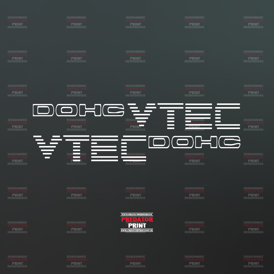 Vinyl Sticker Car Sticker DOHC VTEC - Etsy