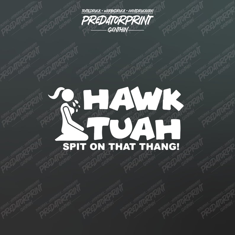 Vinyl Sticker Car Sticker Hawk Tuah Spit on That Thang - Etsy