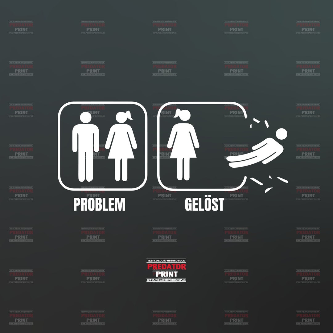 Vinyl Sticker Bumper Sticker Problem Solved II - Etsy