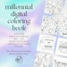 Millennial Digital Coloring Book - Etsy