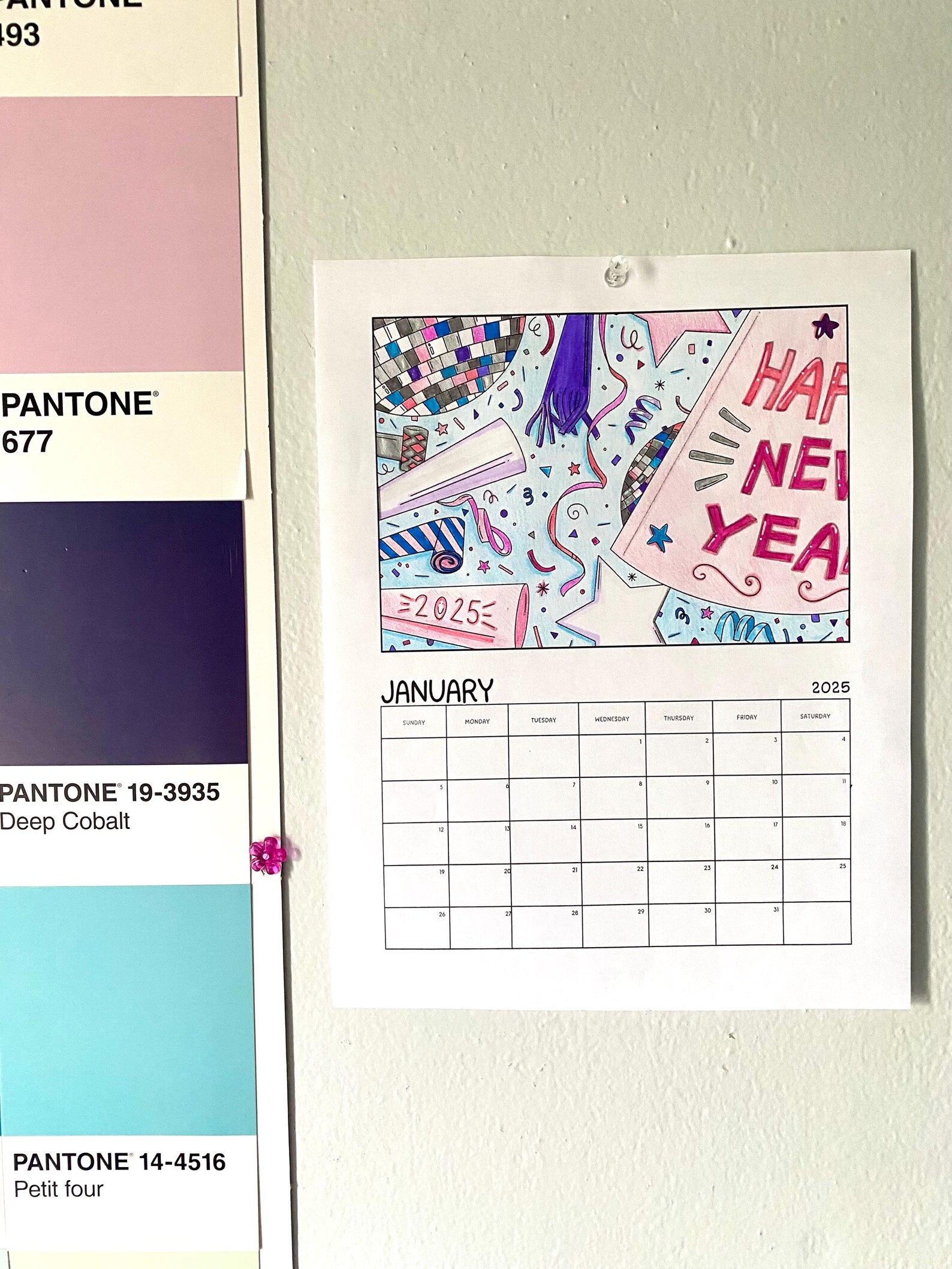 2025 Monthly Coloring Calendar Printable PDF Downloads | Seasonal ...