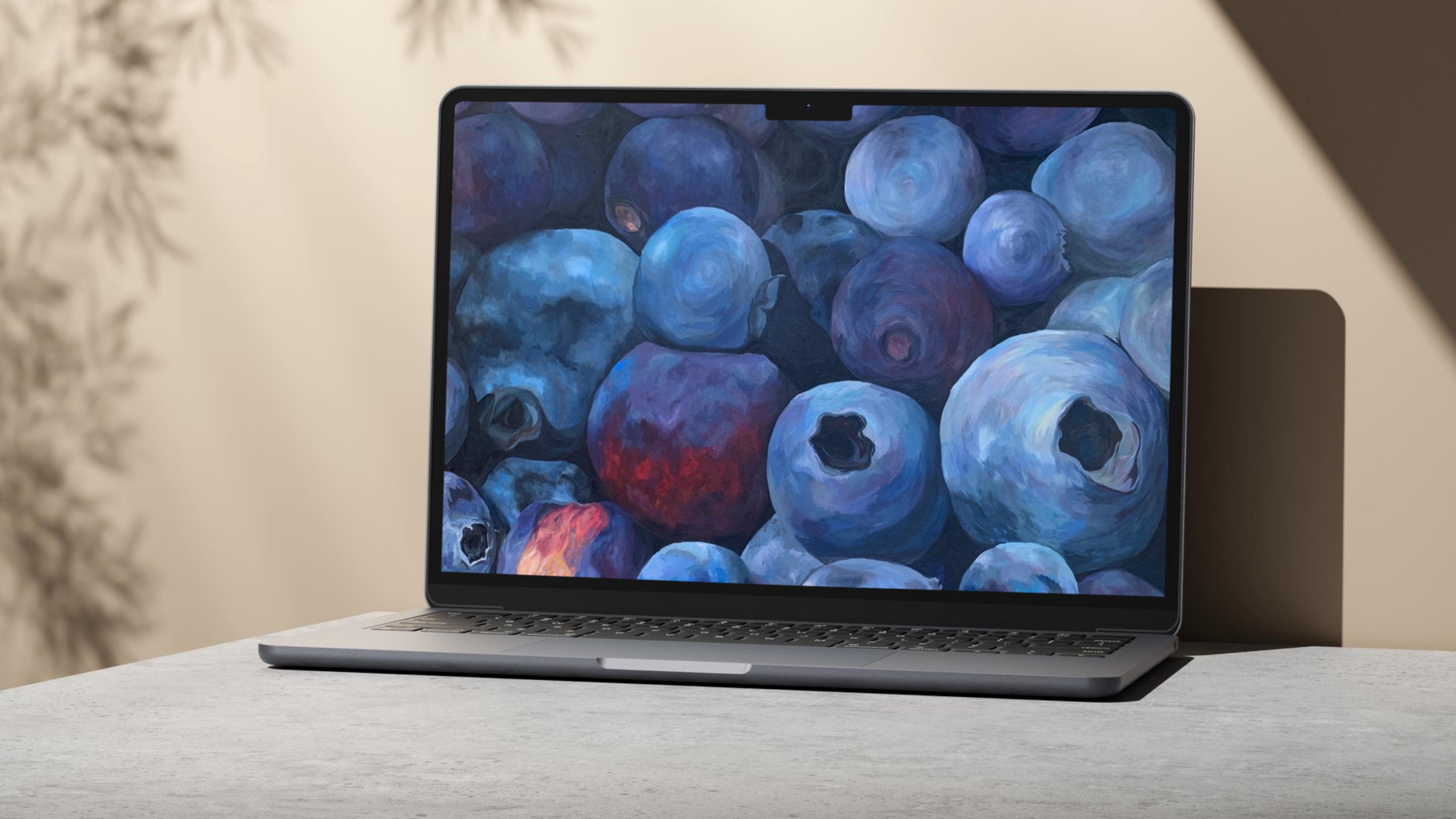 Blueberry Desktop Wallpaper | Nature-inspired Design | Summer Botanical ...