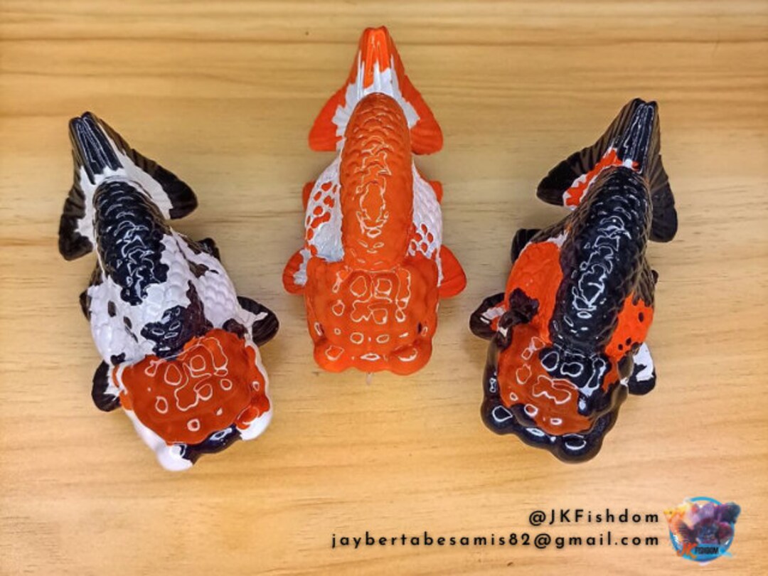 Handmade Ranchu Goldfish Figurine - Bring a Splash of Whimsy to Your ...